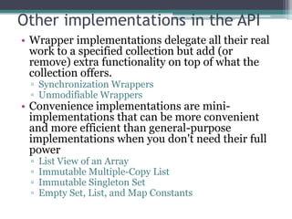Java collections | PPTX | Programming Languages | Computing