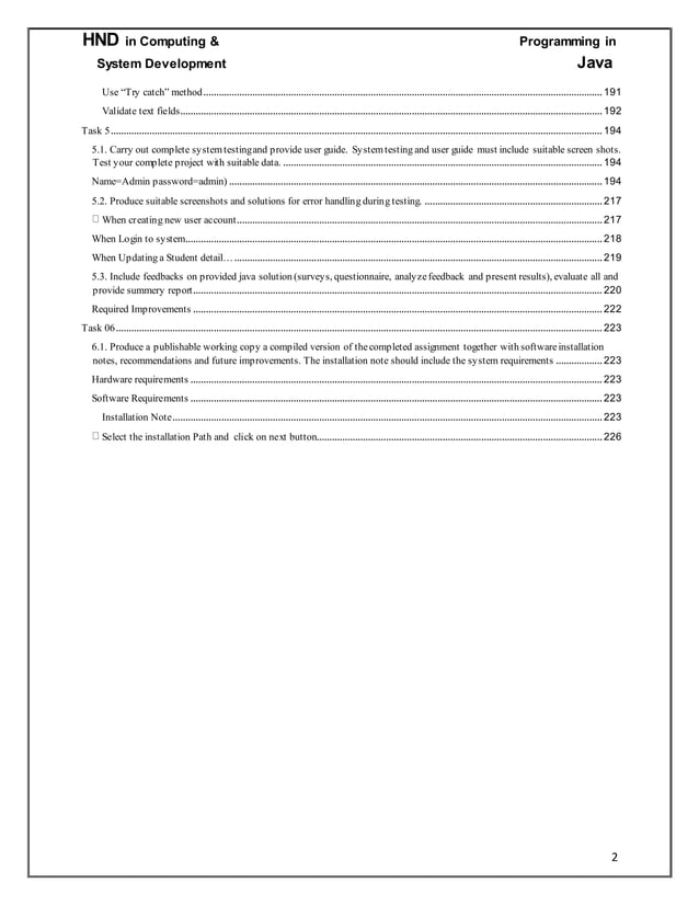 Java completed assignment | DOCX