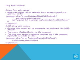 Java Components and their applicability in Mule Anypoint Studio | PPTX