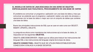 Java con base de datos | PPTX | Databases | Computer Software and ...