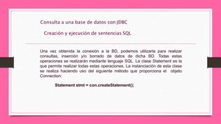 Java con base de datos | PPTX | Databases | Computer Software and ...