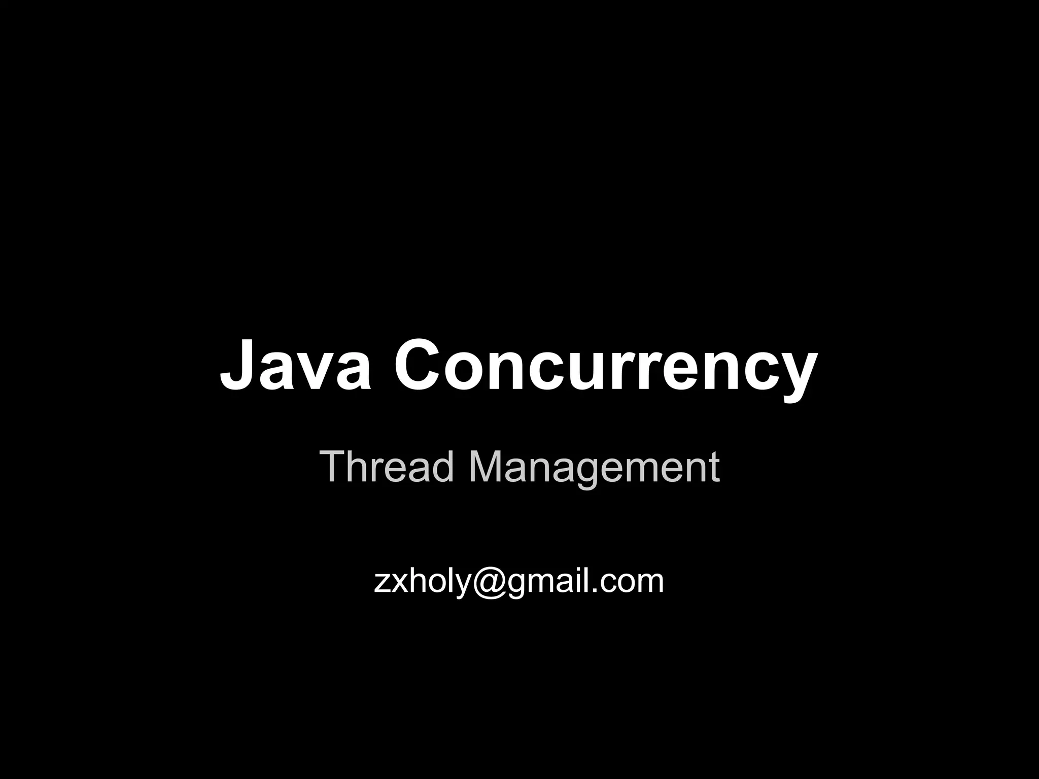 Java Thread Management Guide | PPT