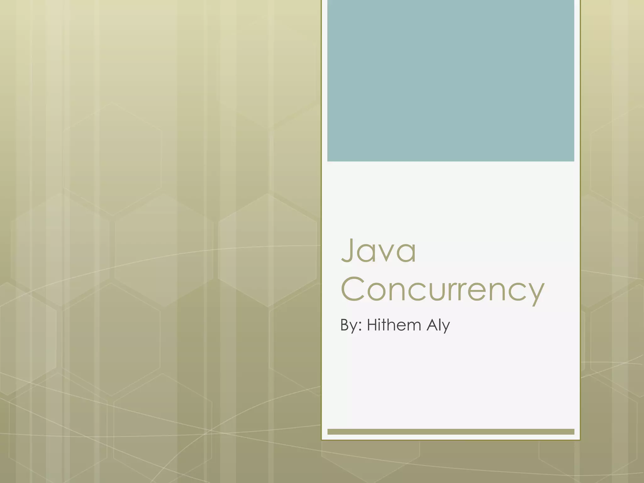 Java concurrency | PPT