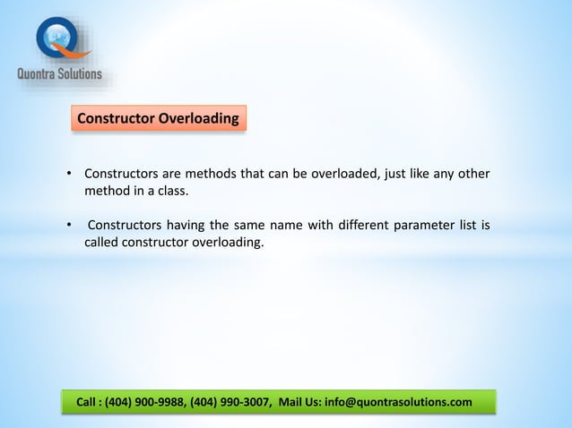 Java constructors | PPT