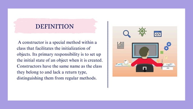 Java constructors and types with examples | PPT Java constructors and types with examples | PPT