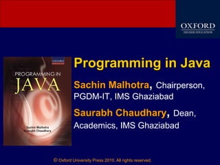 PRAGRAMMING IN JAVA (BEGINNER) | PPT