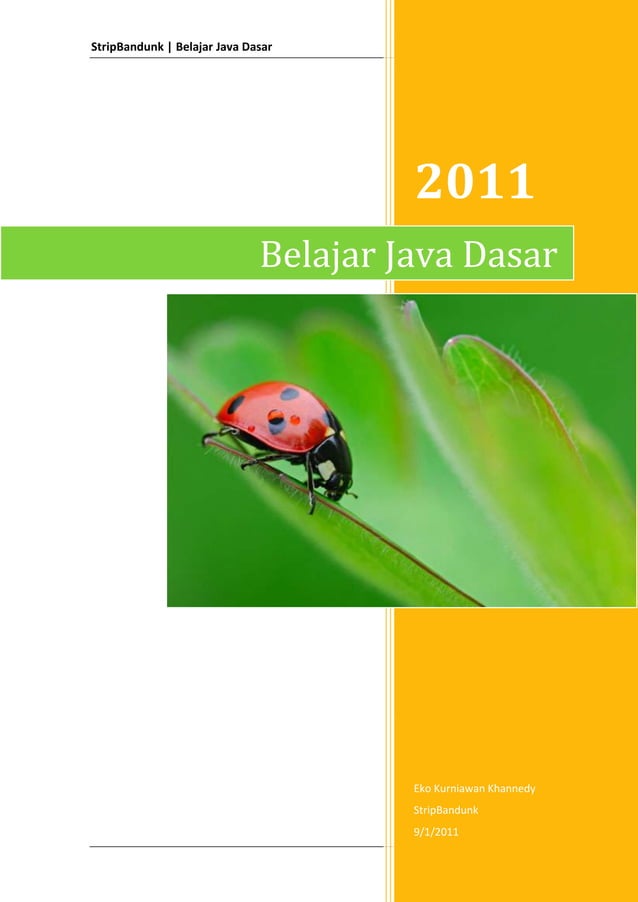 Belajar Java dasar | PDF