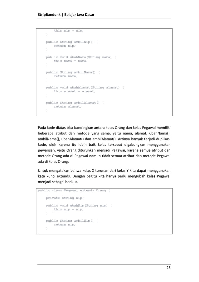 Belajar Java dasar | PDF