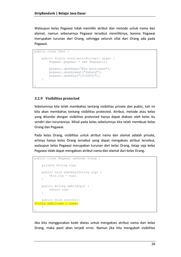 Belajar Java dasar | PDF