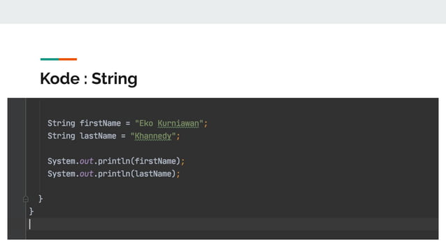 Java_Dasar dasar dasar java programming language | PPT