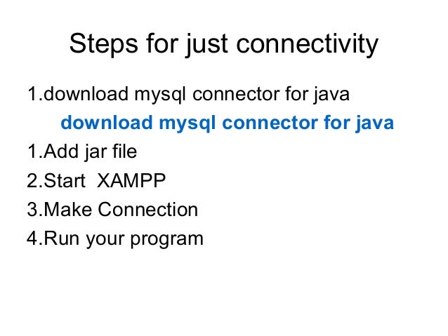 Java Database Connectivity With Mysql 