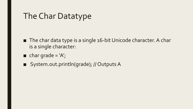 Java data types | PPTX