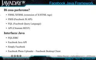 Javaday 2010: Facebook Java Framework | PDF