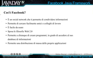 Javaday 2010: Facebook Java Framework | PDF