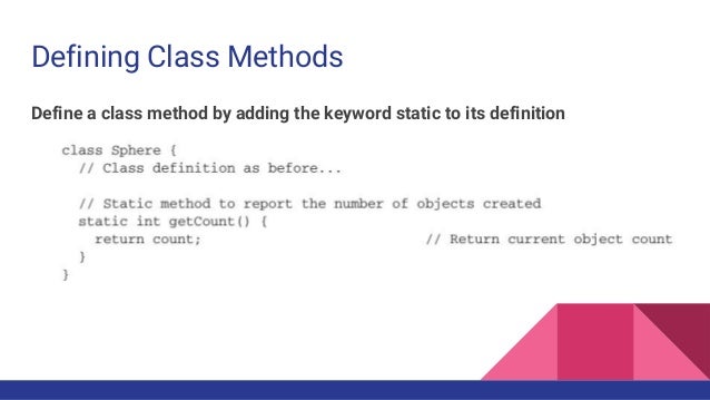 Java defining classes Java defining classes