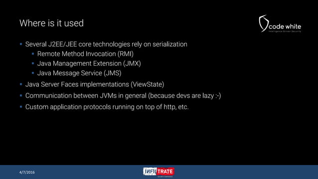 Java Deserialization Vulnerabilities The Forgotten Bug Class Pdf Web Development Internet