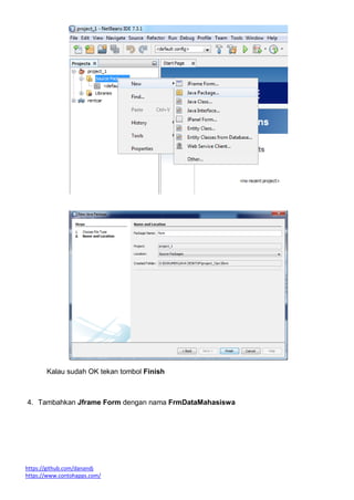 Java desktop dasar | PDF
