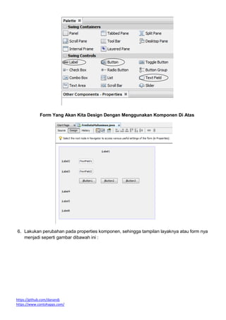 Java desktop dasar | PDF