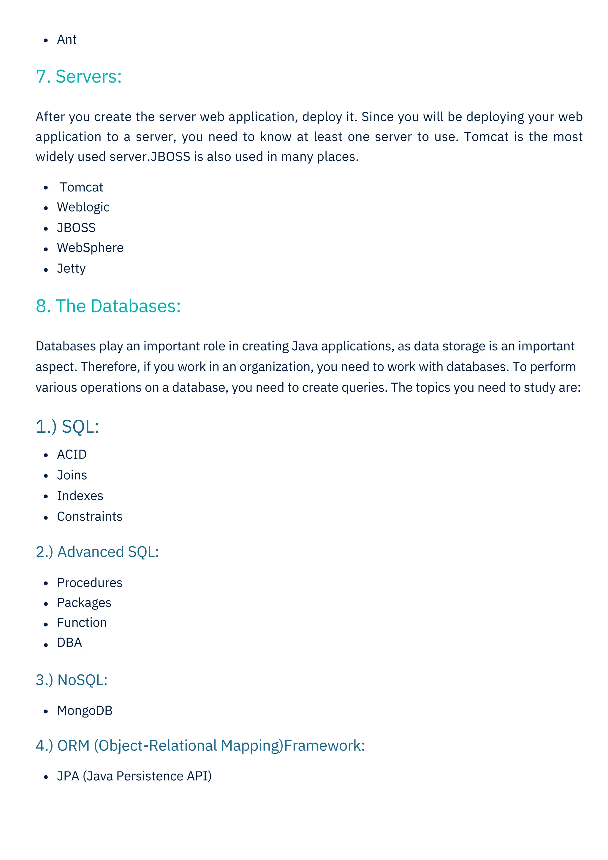 Java Developer Roadmap Pdf By Scholarhat Pdf Programming Languages Computing