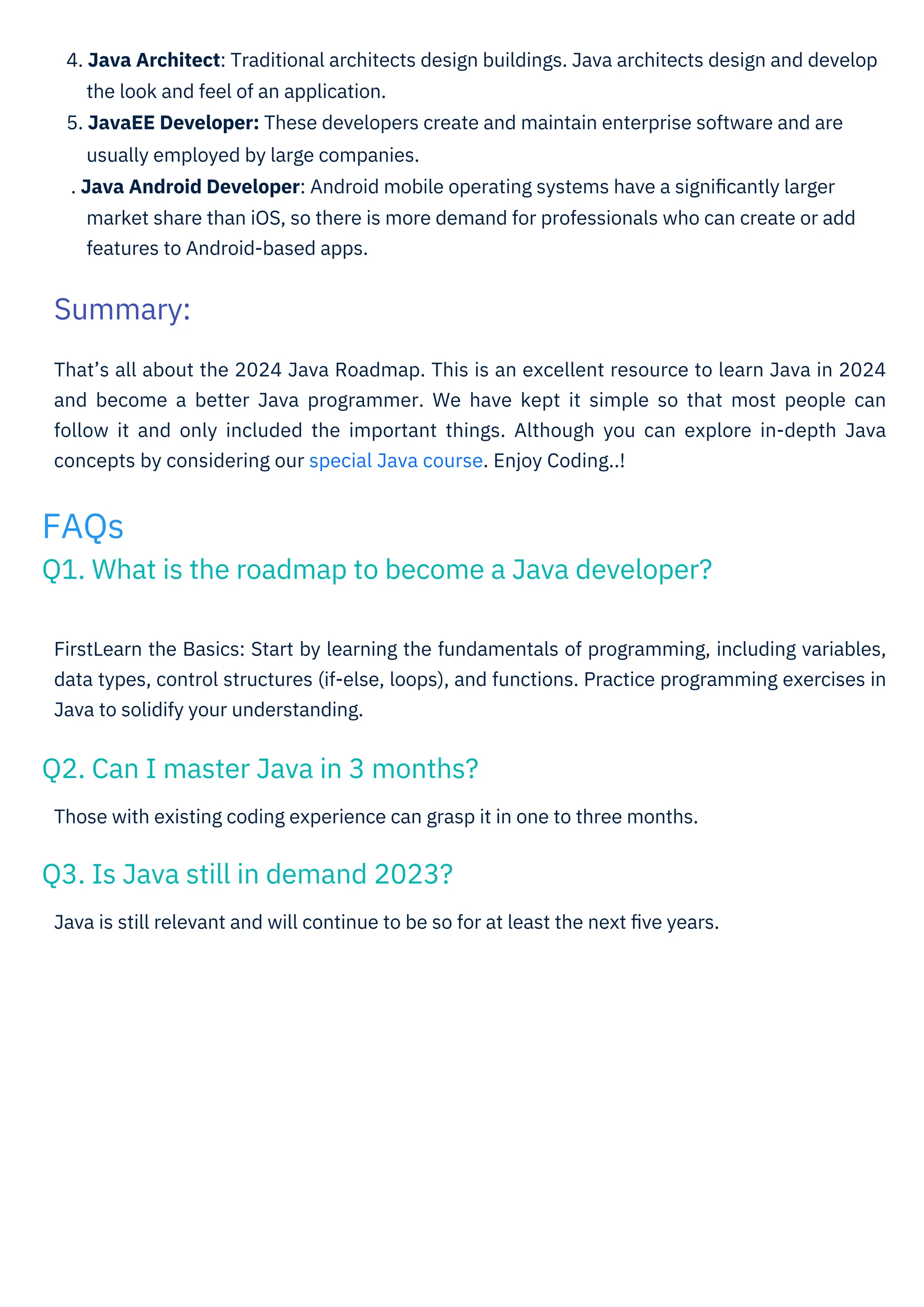 Java Developer Roadmap Pdf By Scholarhat Pdf Programming Languages Computing