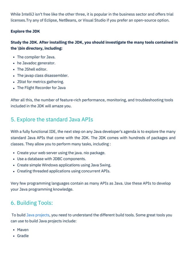 Java Developer Roadmap Pdf By Scholarhat Pdf Programming Languages Computing