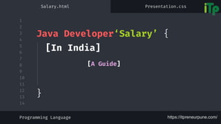 Java Developer Salary in India.pptx