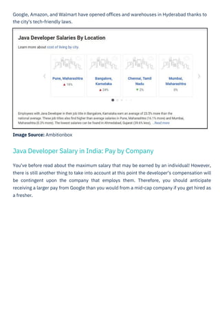 Java Developer Salary in India PDF By ScholarHat | PDF