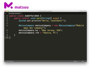 JAVA Developer wanted! | PDF | Programming Languages | Computing