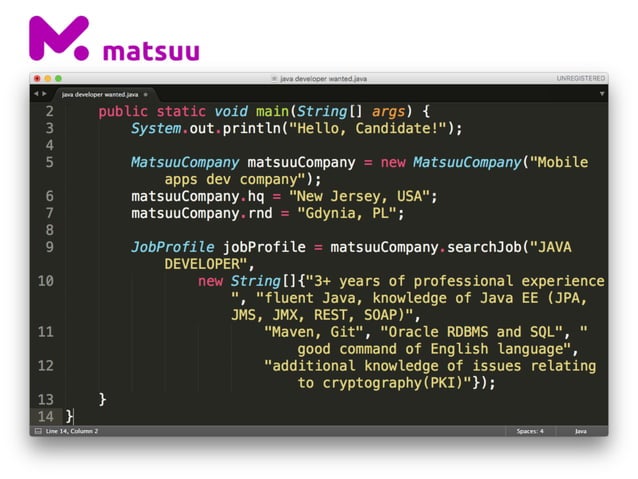 JAVA Developer wanted! | PDF | Programming Languages | Computing