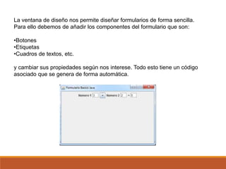 Java diseño del formulario | PPTX