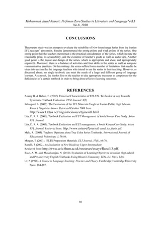 Javad, m. 2010 textbook evaluation (1) | PDF