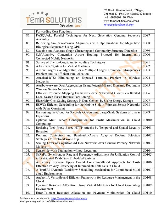 IEEE PROJECTS IN JAVA & DOTNET 2013-2014 TITLES | PDF