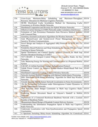 NON IEEE PROJECT TITLES FOR JAVA & DOTNET | PDF
