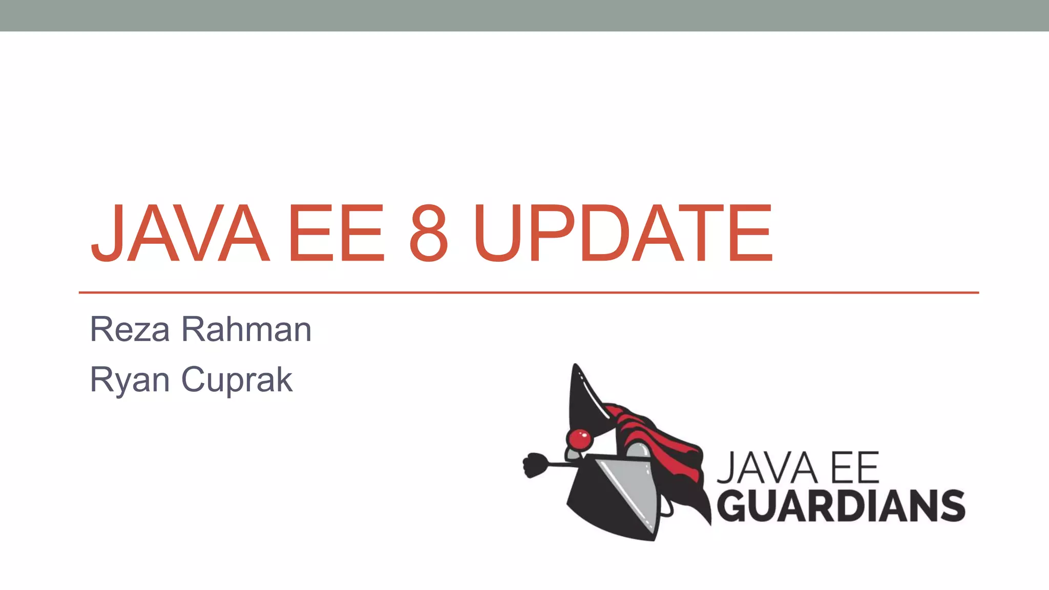 Java EE 8 | PPTX