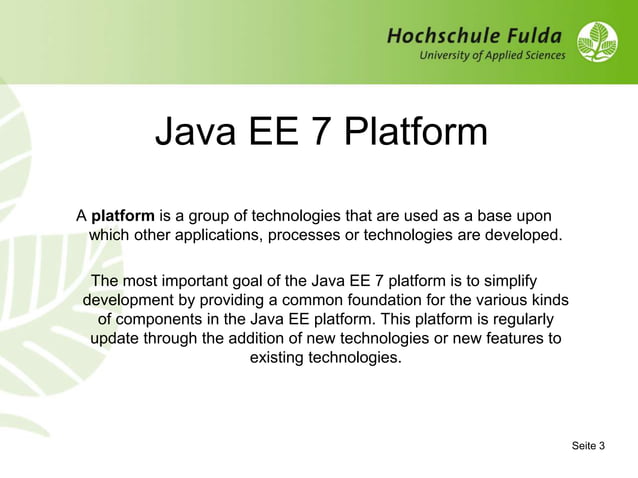Java EE 7 introduction | PPTX