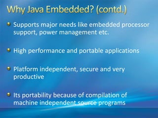 Java Embedded System | PPTX