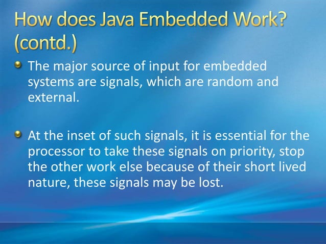 Java Embedded System | PPT