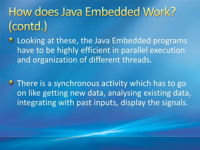 Java Embedded System | PPT