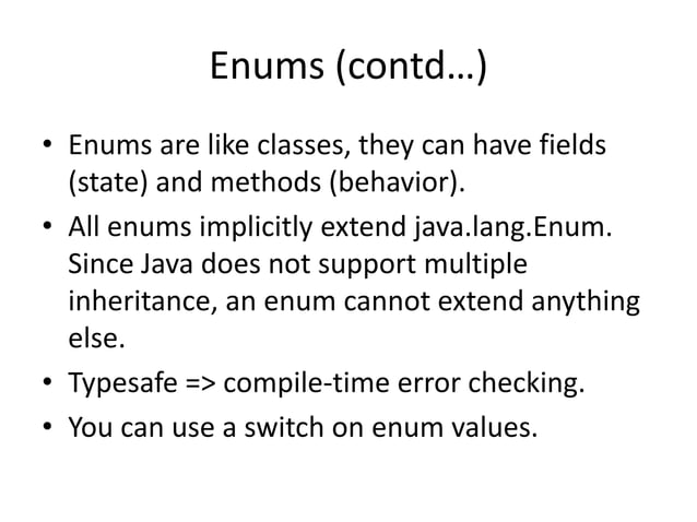 Java enum | PPT