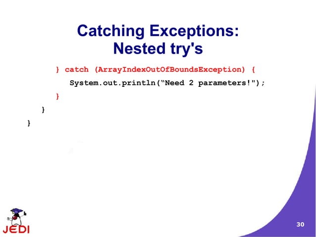 Java exception handling ppt | PDF