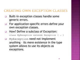 Java exception handling | PPTX