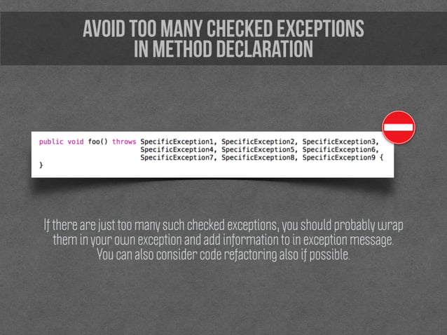 Java Exception Handling Best Practices - Improved Second Version | PPT | Free Download