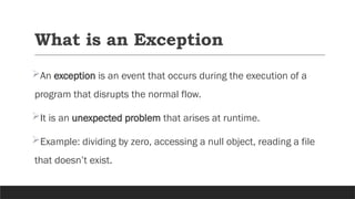 Java Exception and types of exception.pptx