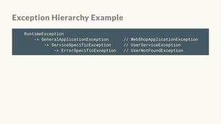 Java Exceptions - Best Practices | PPT