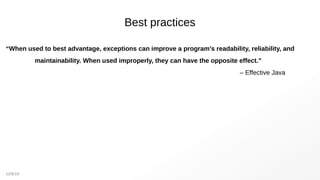 Java exeptions | PPT