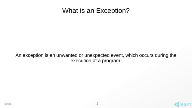 Java exeptions | PPT