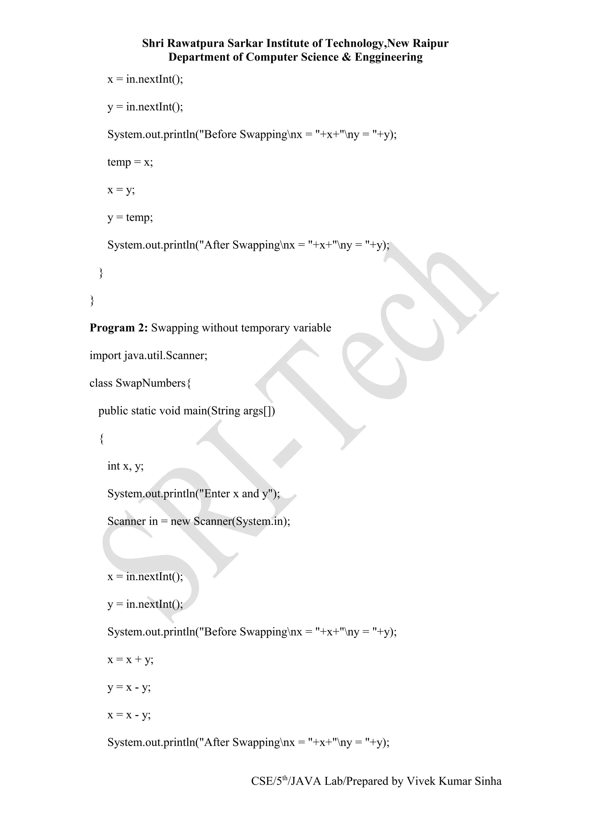 Java final lab | DOC | Programming Languages | Computing
