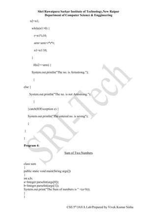 Java final lab | DOC | Programming Languages | Computing