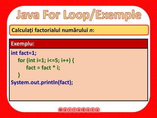 Java For Loop | PPSX