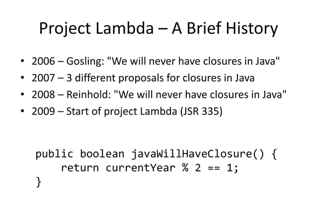 FP in Java - Project Lambda and beyond | PPT